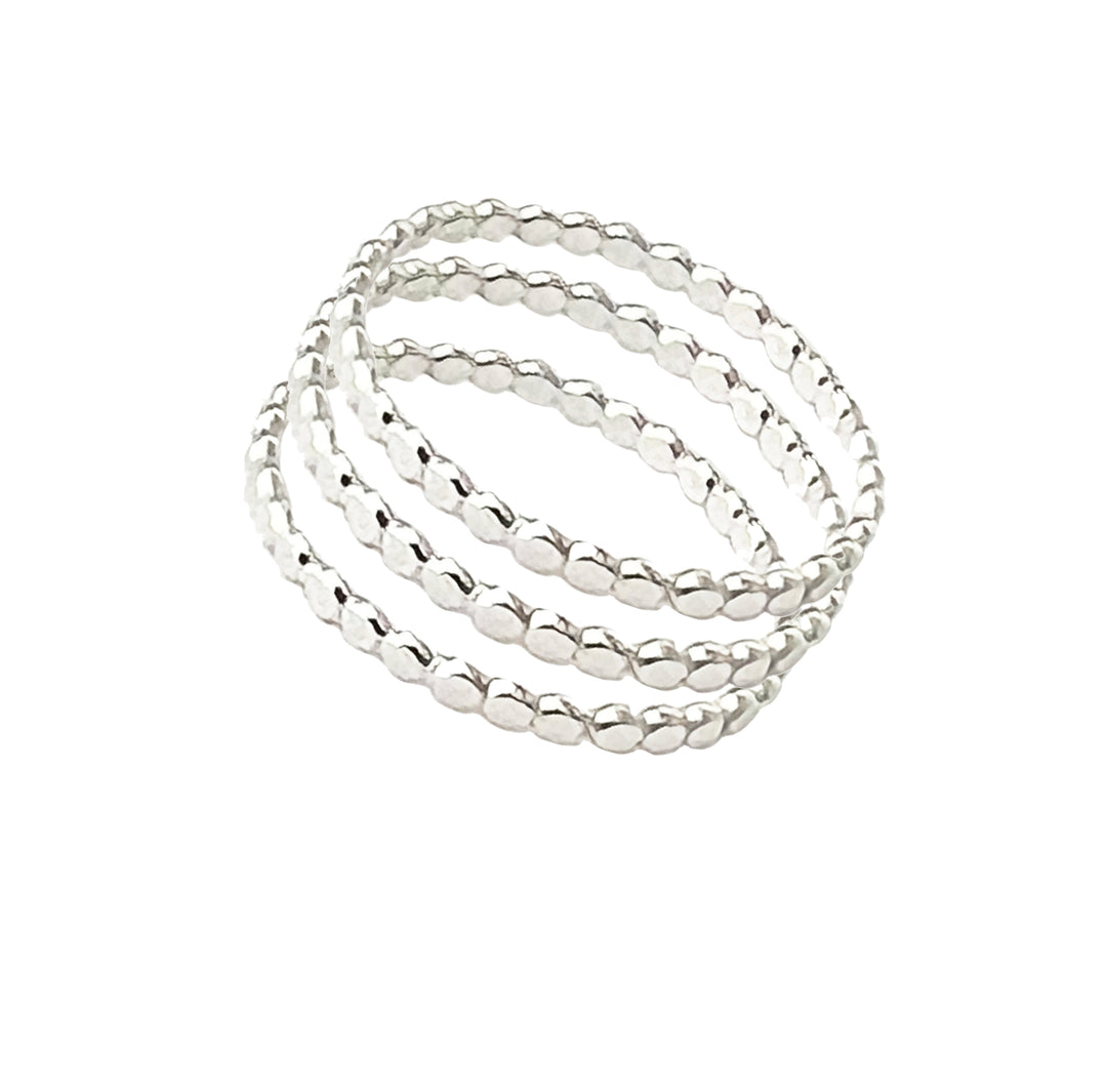 Mini Flat Bee Stack Toe Rings – www.ToeRings.com