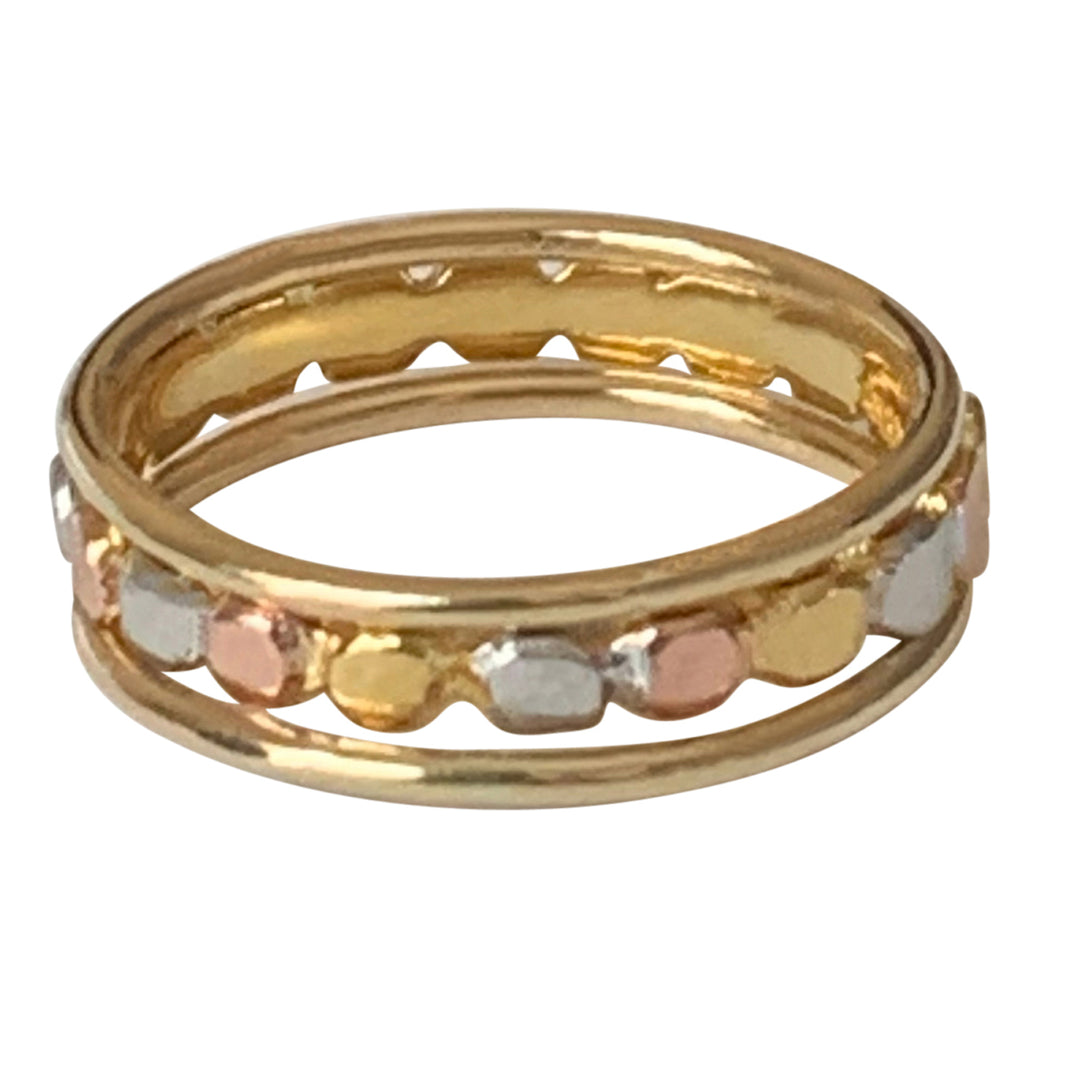 Bee 3 Color Stack Toe Rings – www.ToeRings.com