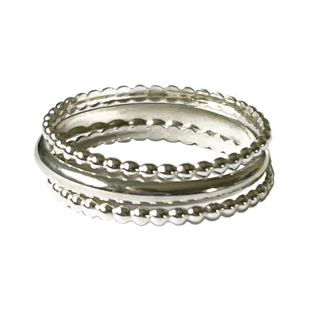 Bee Bee Stack Sterling Rings – www.ToeRings.com