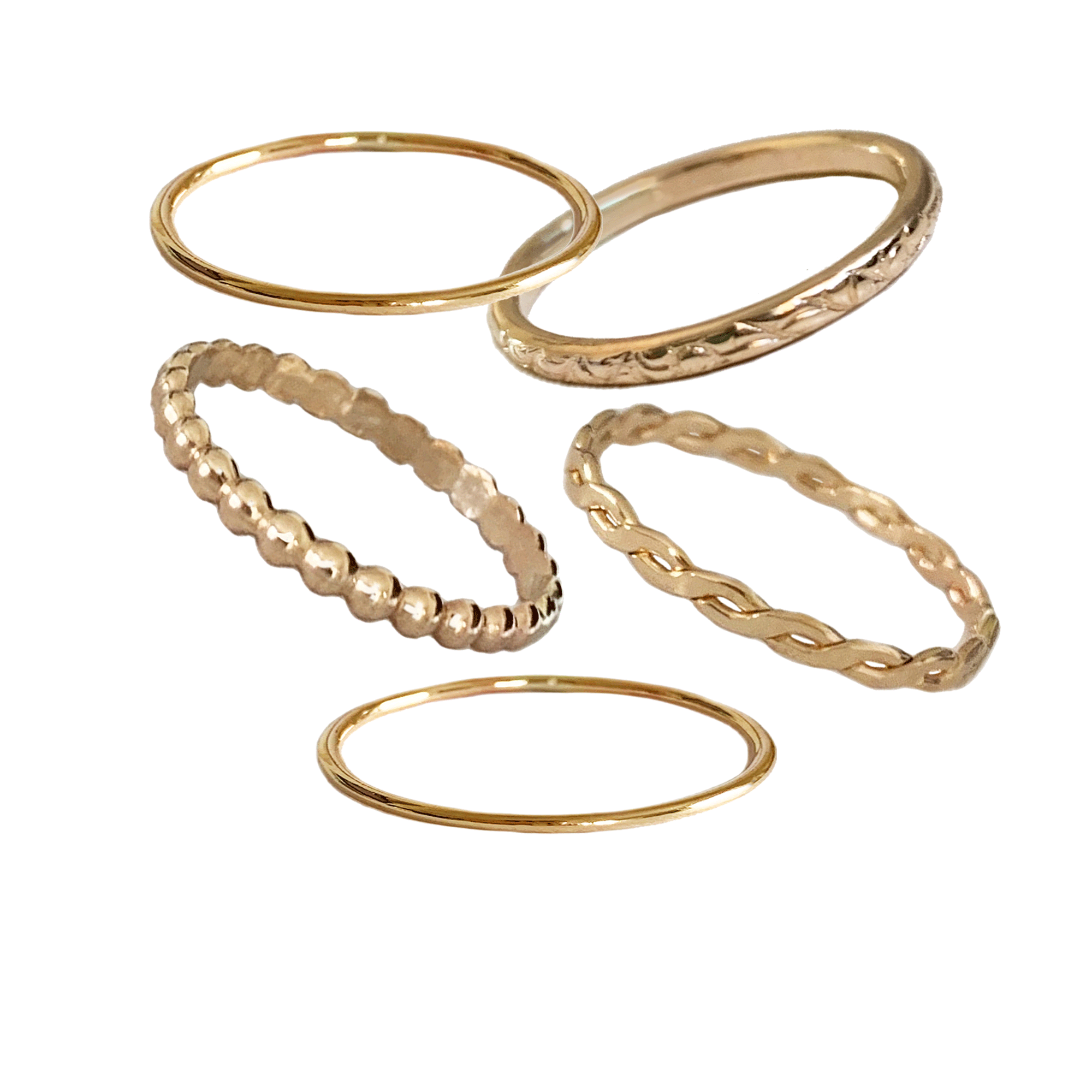 Five Toe Rings Variety Stack – www.ToeRings.com