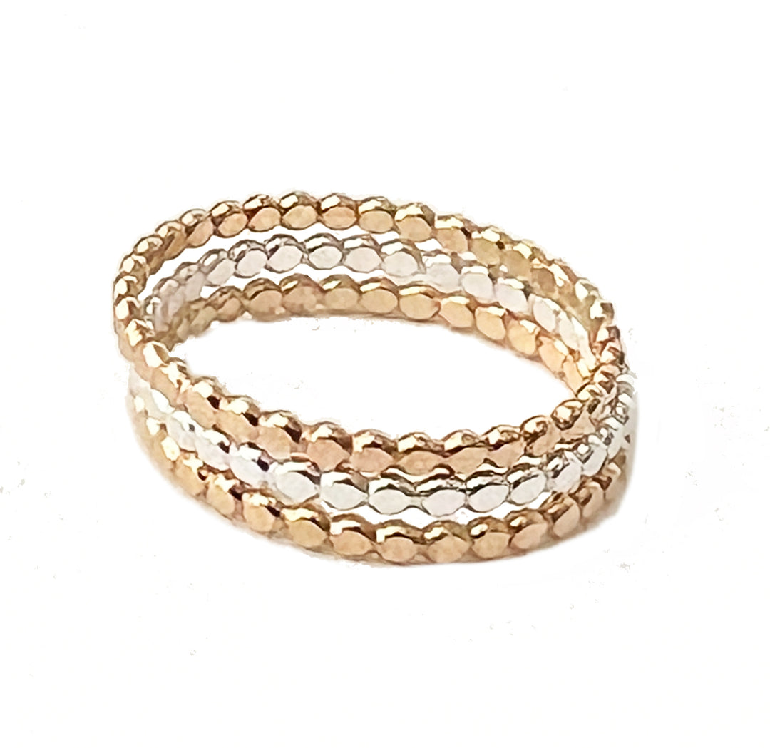 Mini Flat Bee Stack Toe Rings – www.ToeRings.com