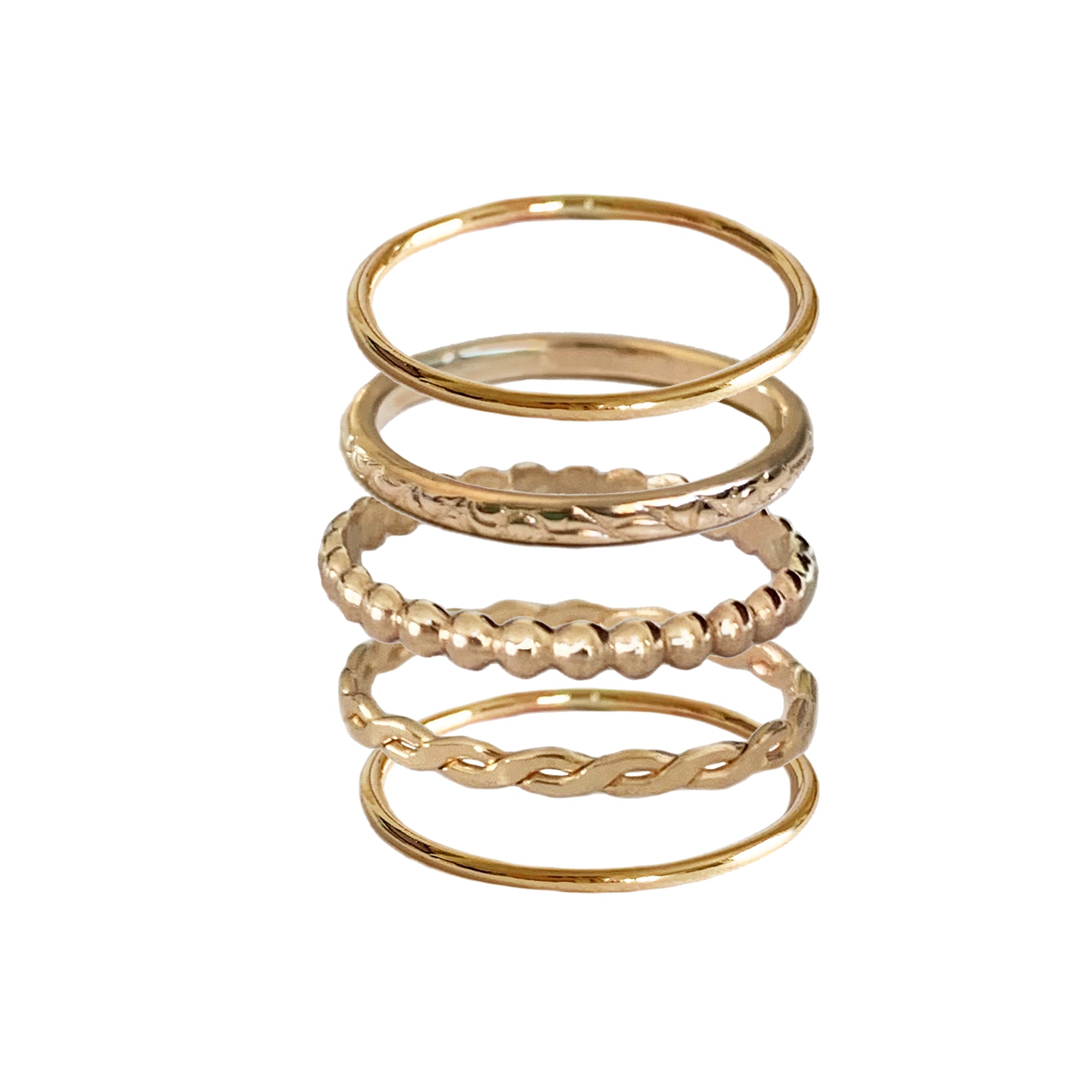 Five Toe Rings Variety Stack – www.ToeRings.com